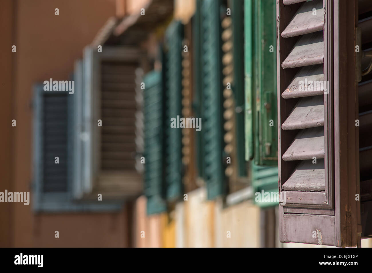 row of shutters Stock Photo - Alamy
