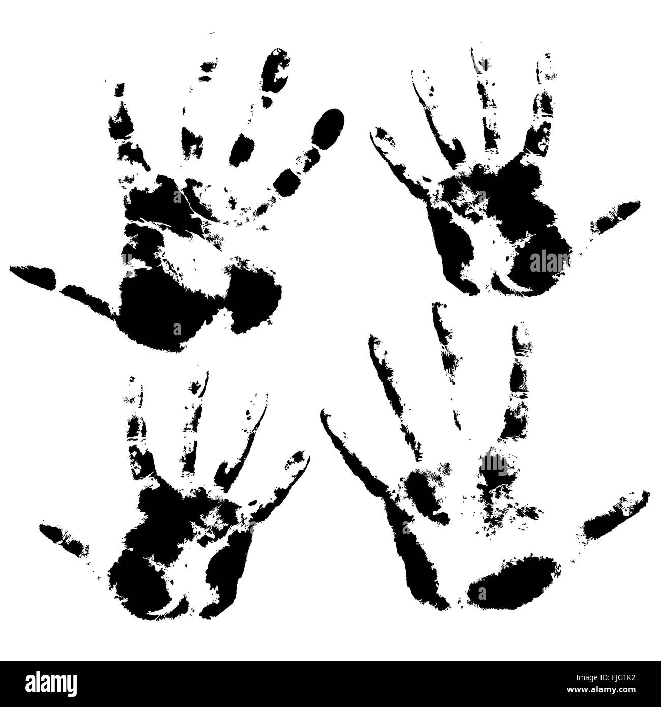 Hand print, skin texture pattern, vector illustration Stock Photo - Alamy