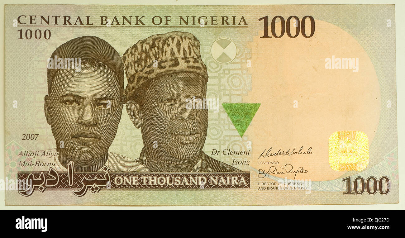 The naira is the currency of Nigeria Stock Photo - Alamy