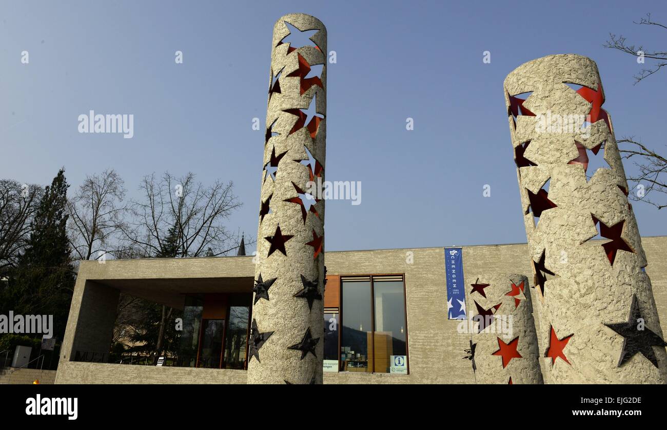 The building of European Museum Schengen in the Luxembourg town ...
