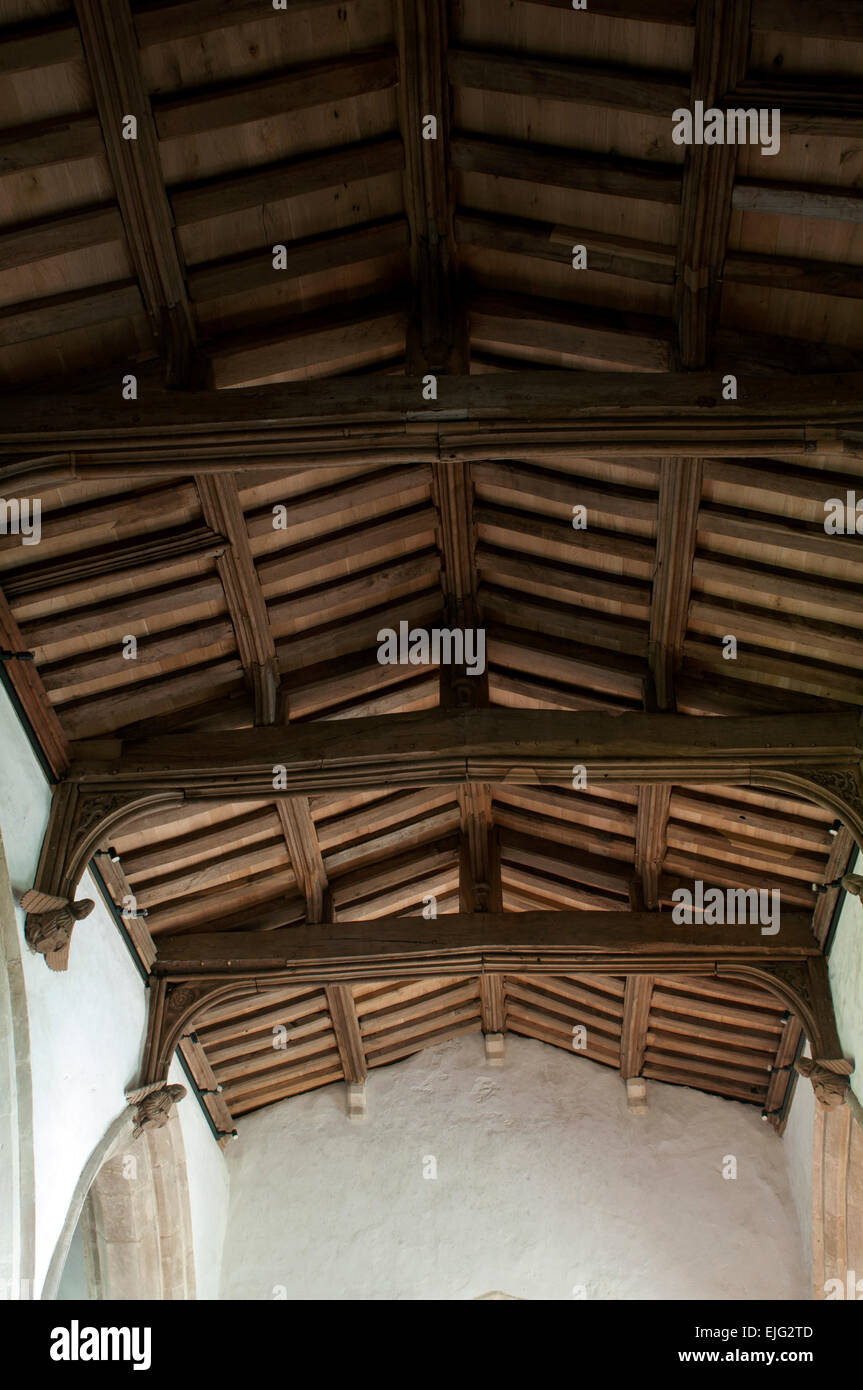 The wooden ceiling, St. Mary the Virgin Church, Ludgershall ...