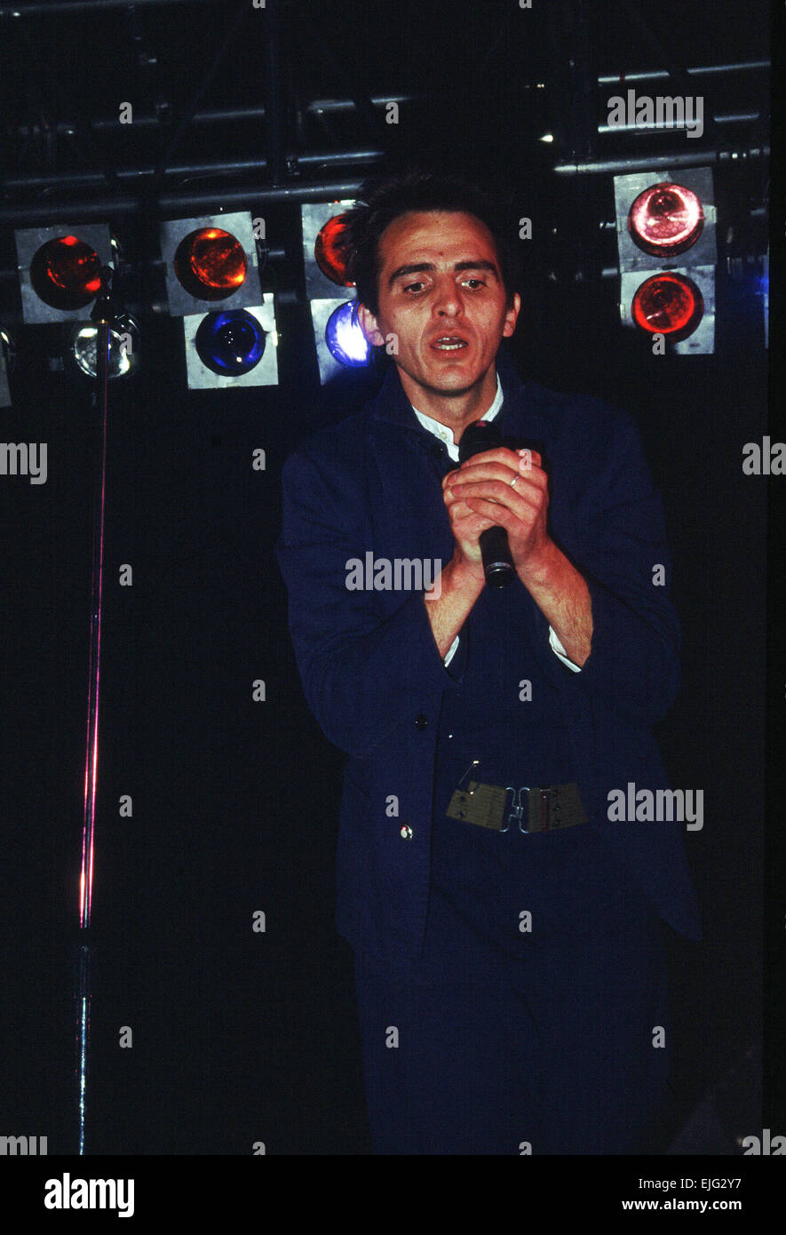 Italian singer Giovanni Lindo Ferretti lead vocalist of new wave group ...