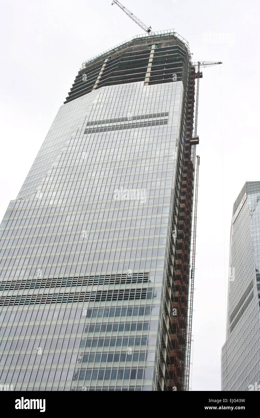 Construction of tall buildings of the modern metropolis Stock Photo - Alamy