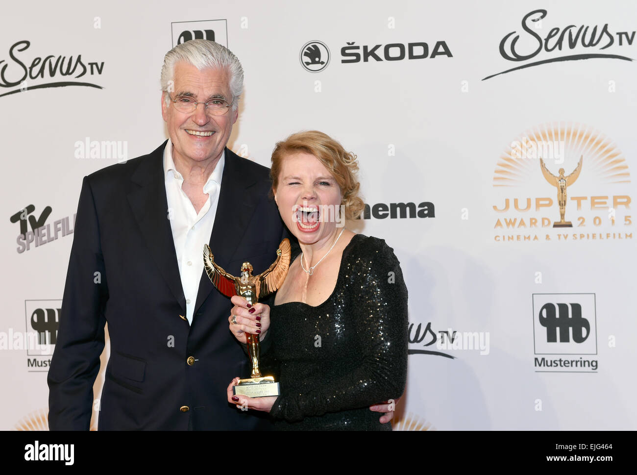 Berlin, Germany. 25th Mar, 2015. Comedian Annette Frier and actor Sky ...