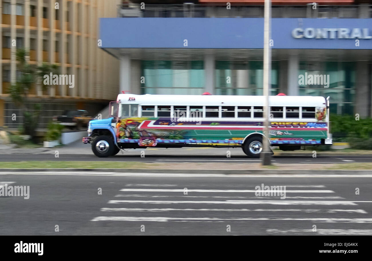 bus on the street Stock Photo - Alamy
