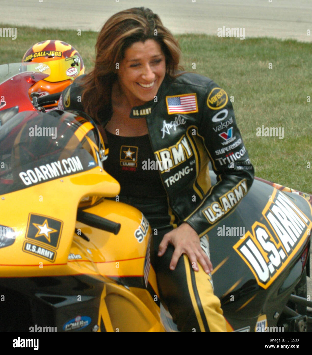 Army Suzuki racer Angelle Sampey, the National Hot Rod Association's ...