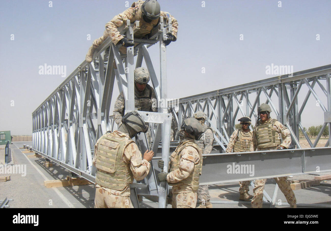 Australian and American combat engineers rebuild the Mabey Johnson ...