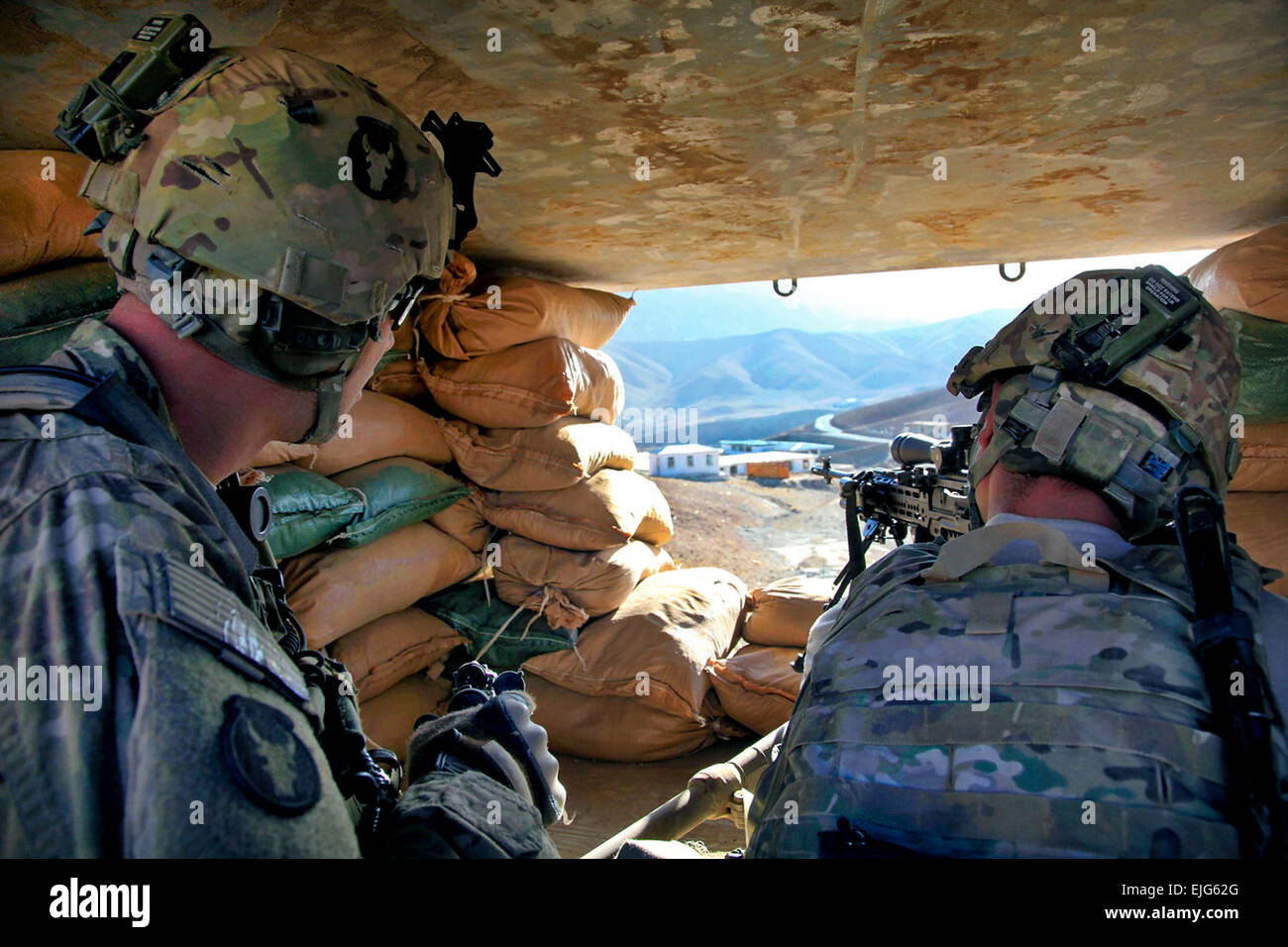 U.S. Army Staff Sgt. Paul Deugan left of Ankeny, Iowa, and Sgt. Drew ...