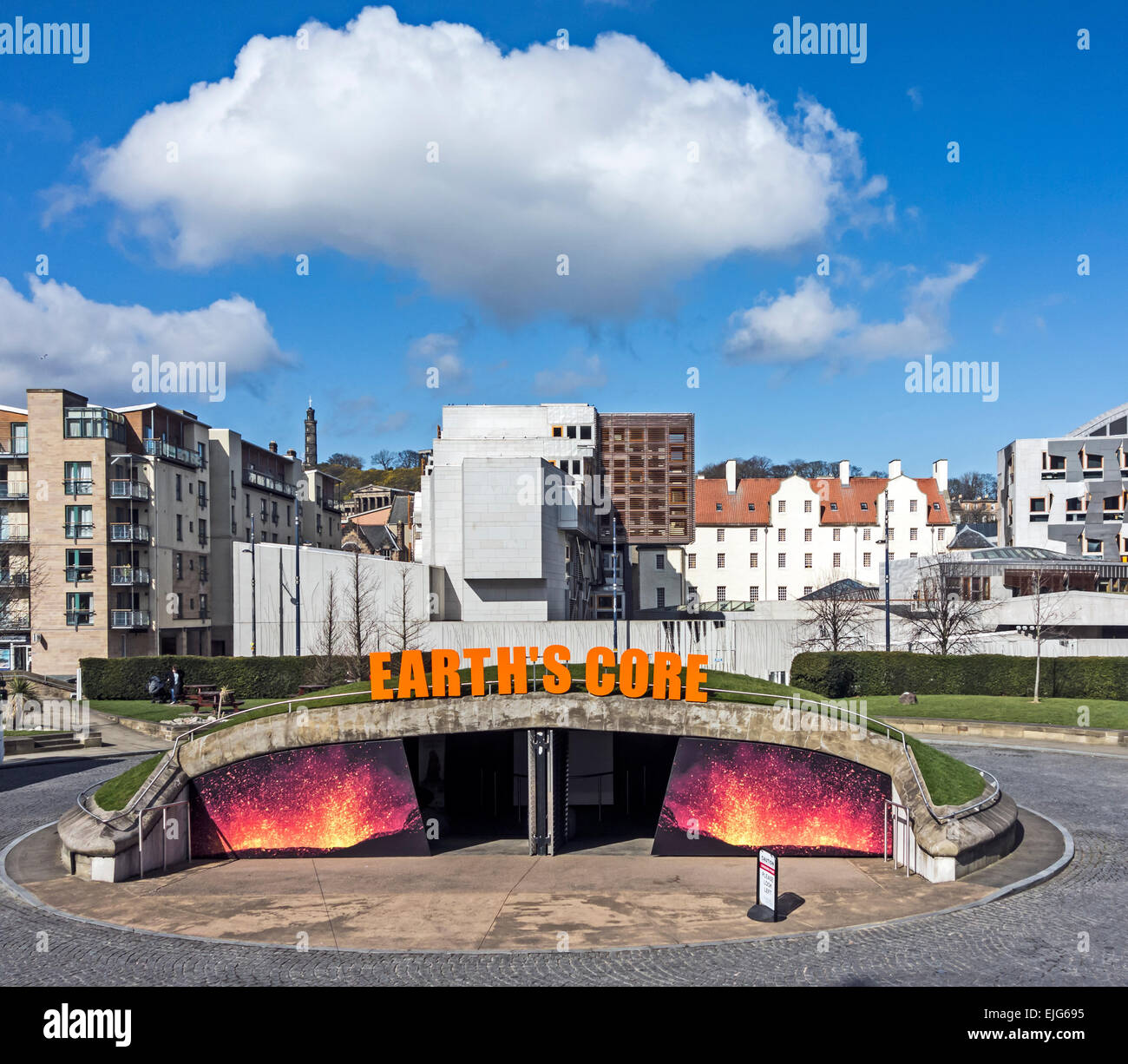Entrance to Earth's Core at Our Dynamic Earth Edinburgh Scotland with ...