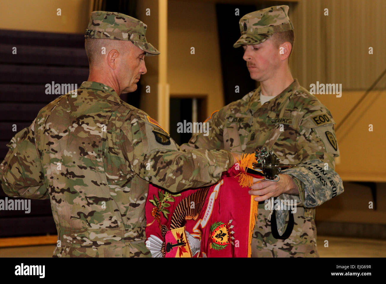 Lt. Col. Clyde M. Buckley, Commander, 84th Ordnance Battalion and ...