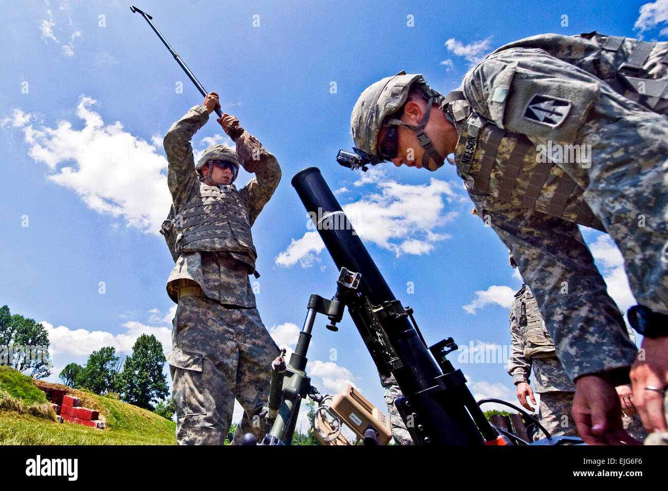 Indiana National Guard Spc. Robert Davis, Winamac, Ind., assistant ...
