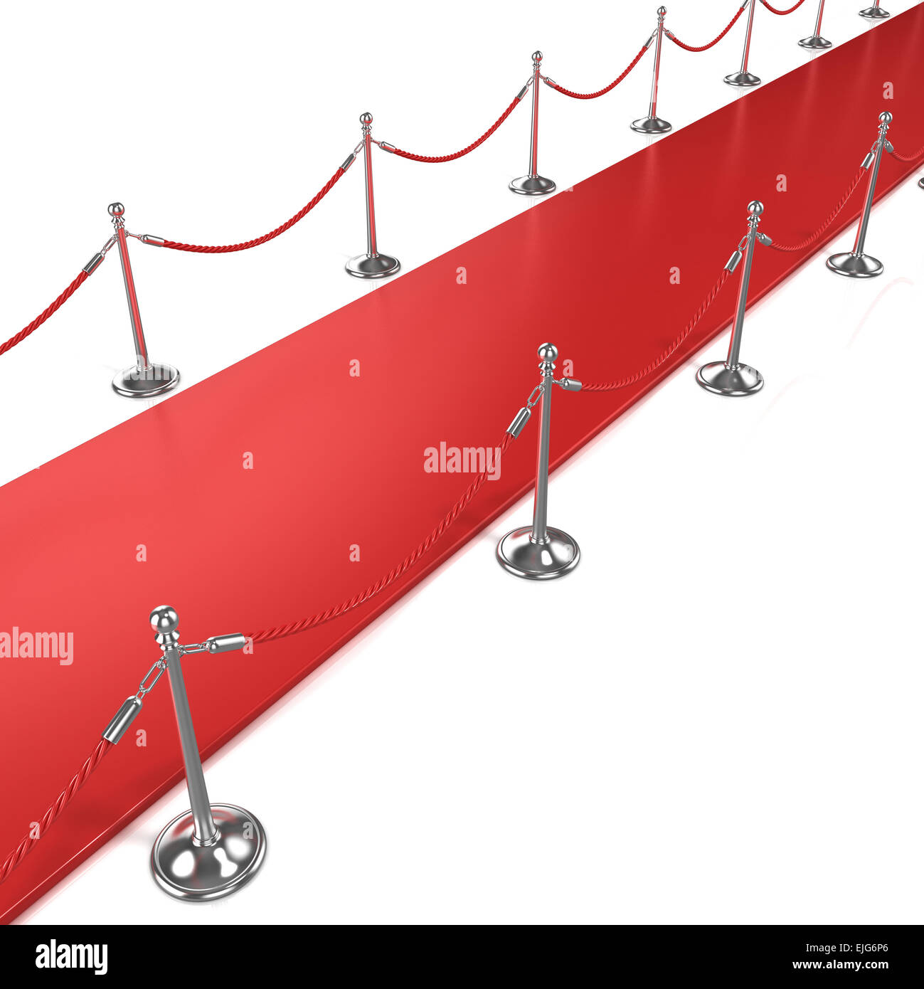 Red carpet, diagonal side view Stock Photo - Alamy