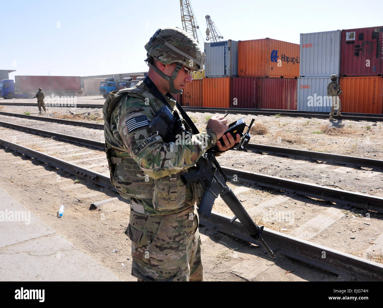 Sgt. Robert A. Williams, an assistant convoy commander with the 276th ...