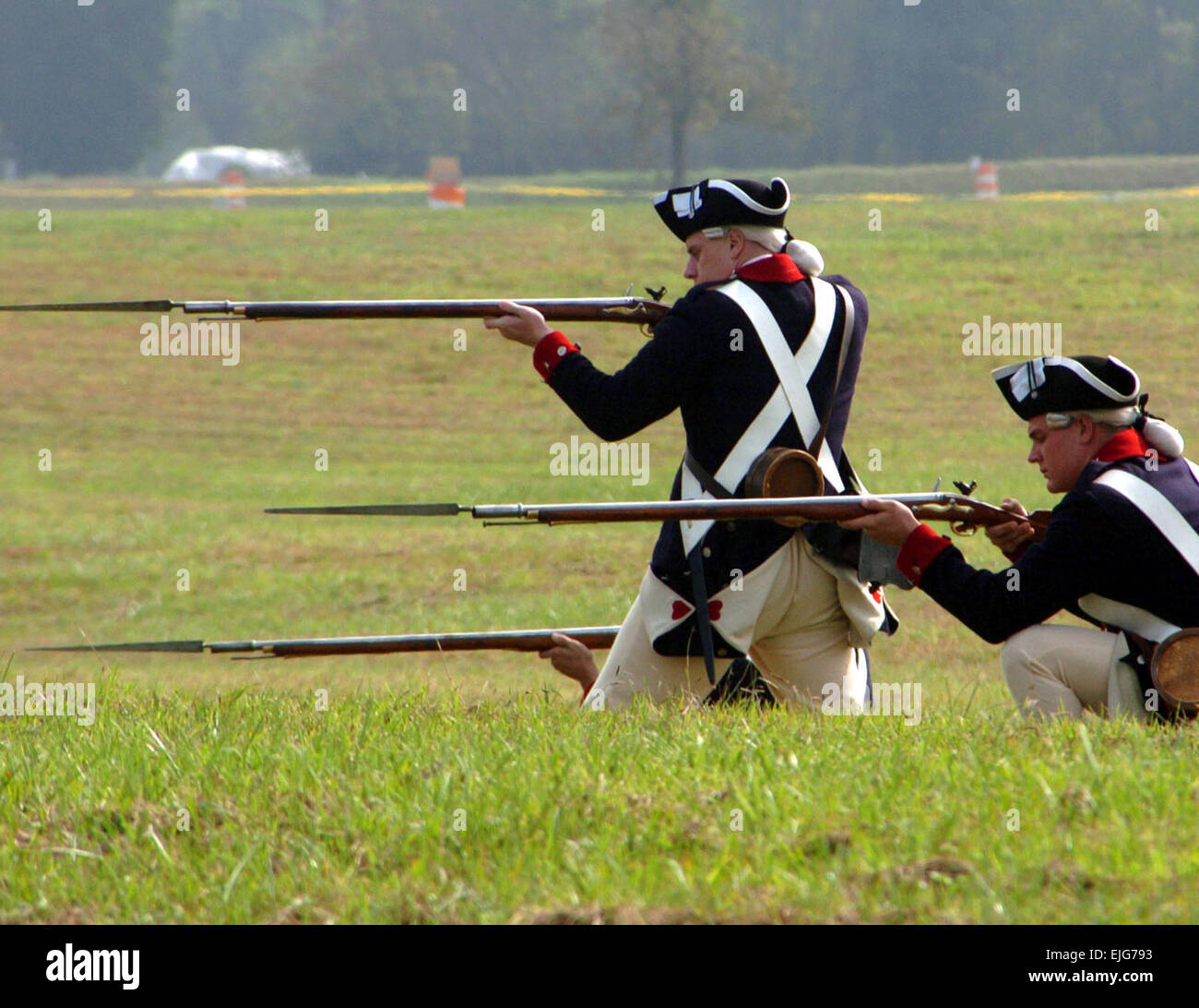 Soldiers from the Commander in Chief's Guard demonstrate the role of ...