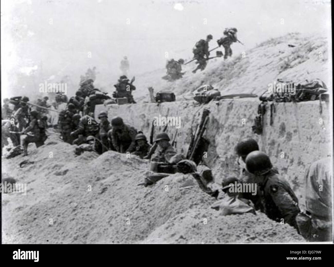 Soldiers Of The 8th Infantry Regiment 4th Infantry Division Move Over