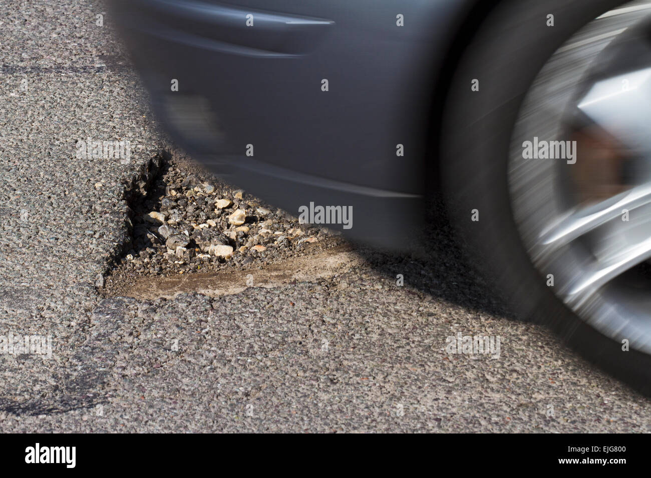 Pothole Car Stock Photos & Pothole Car Stock Images - Alamy