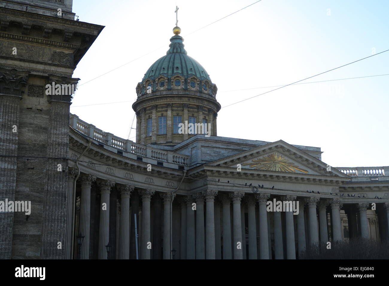 Kazan cathedral colonnade hi-res stock photography and images - Alamy