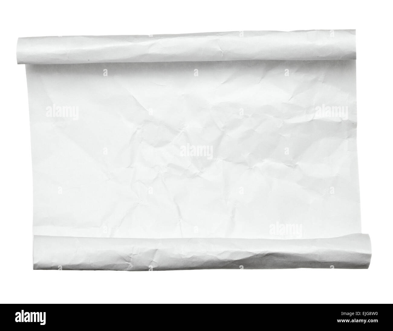 Blank roll fold paper hi-res stock photography and images - Alamy
