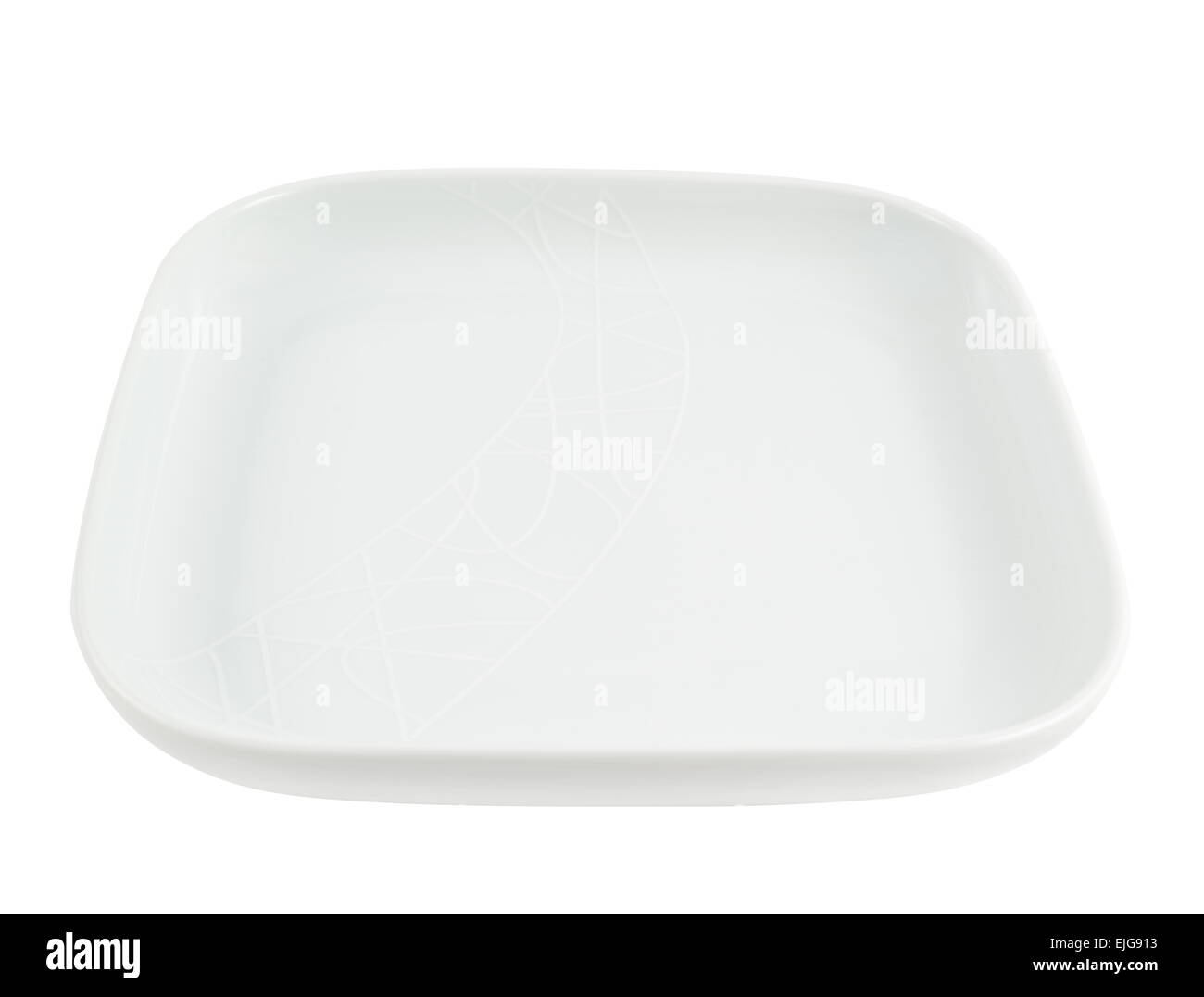 Square shaped empty ceramic plate Stock Photo - Alamy