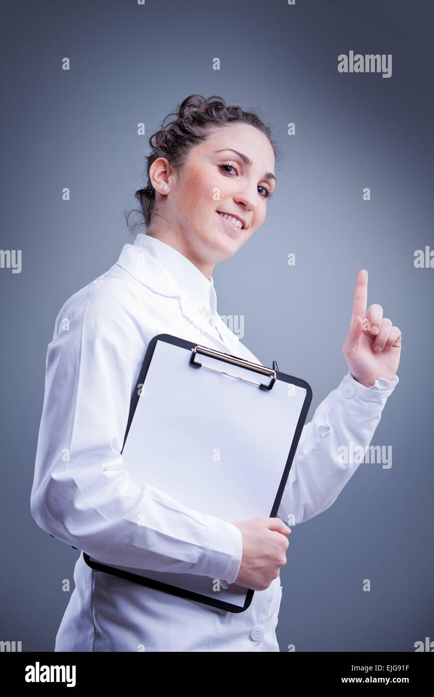 smiling woman: a doctor giving some advice and suggestions to help you ...