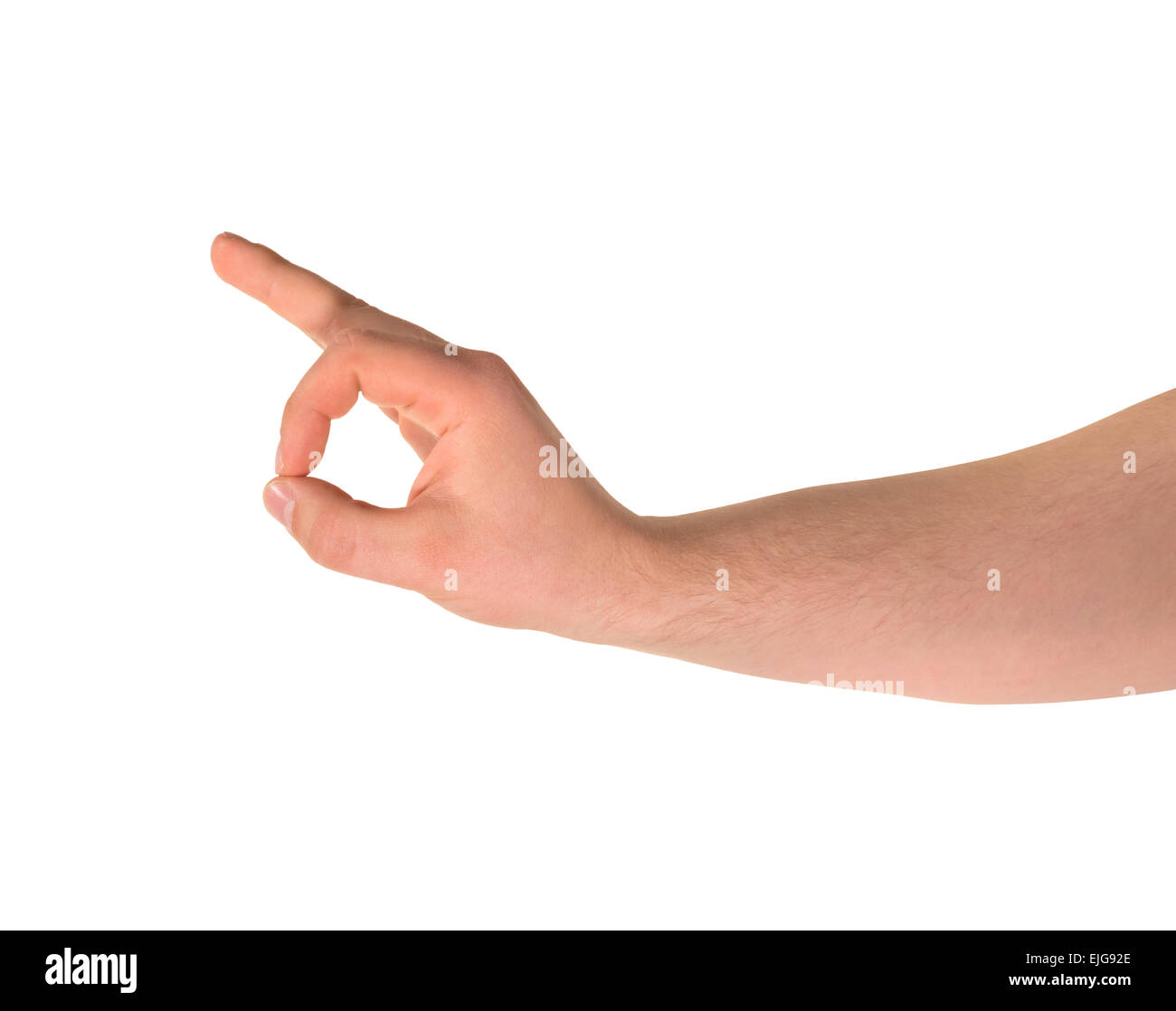 Okay hand gesture isolated Stock Photo - Alamy