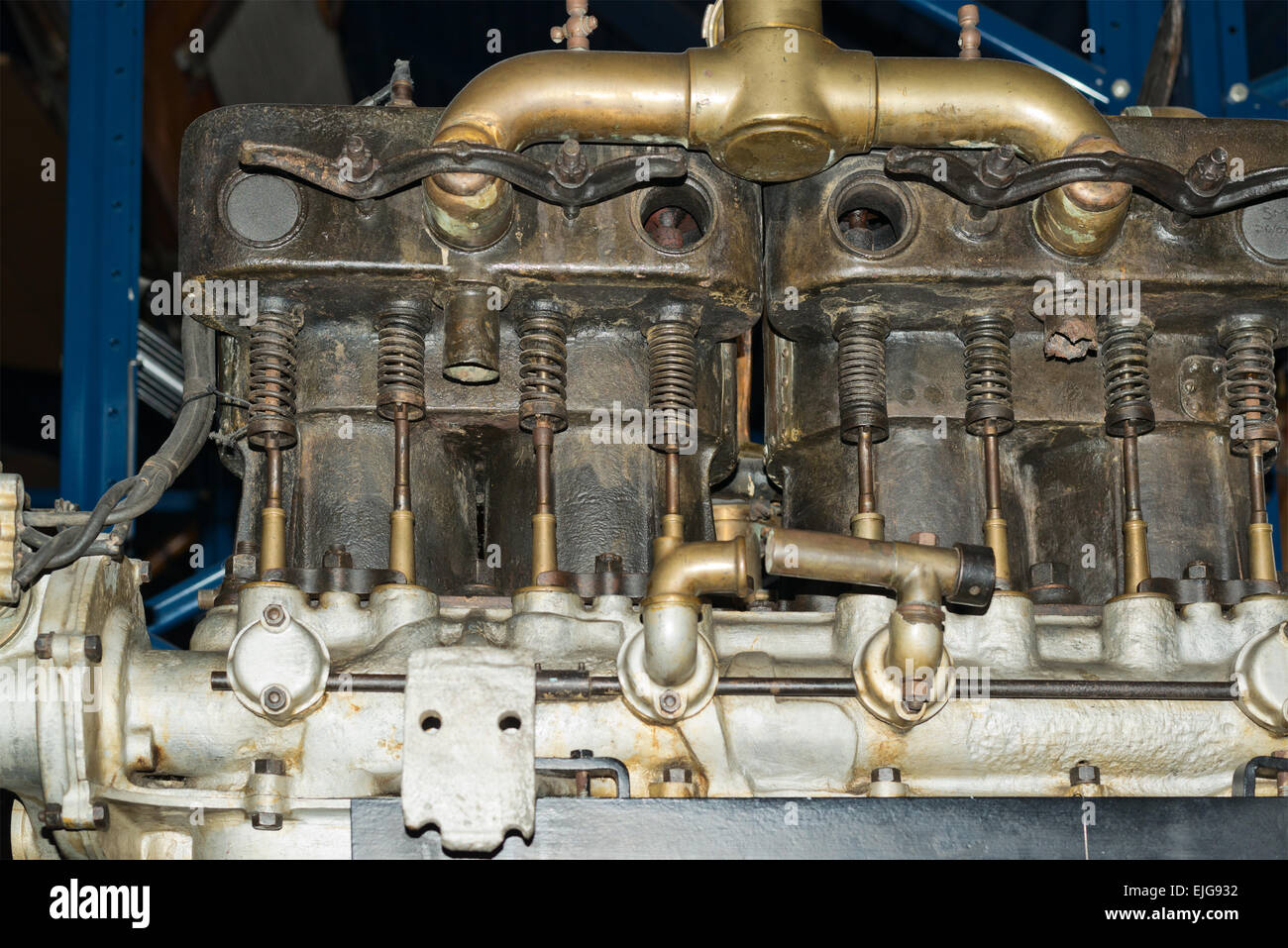 Old aircraft engine Stock Photo - Alamy