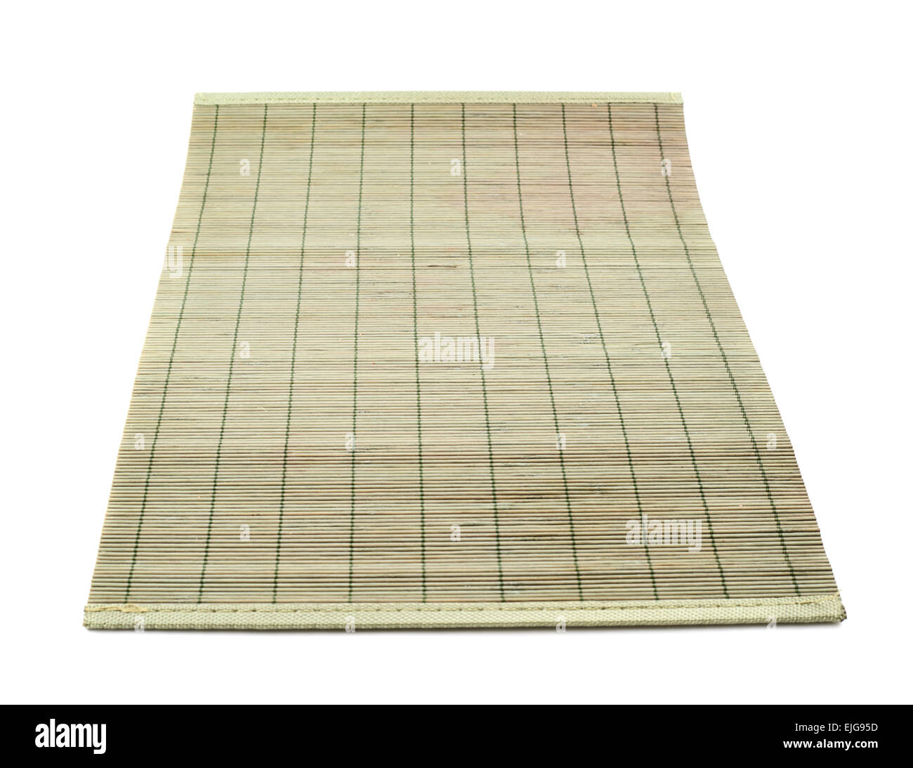 Bamboo straw serving mat isolated Stock Photo - Alamy