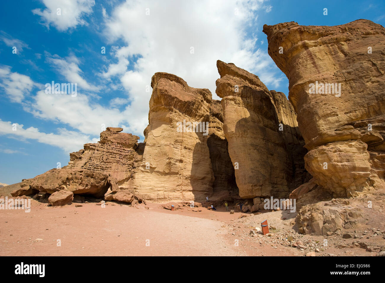 Solomon's pillars rock formation at Timna Park in the southern negev ...