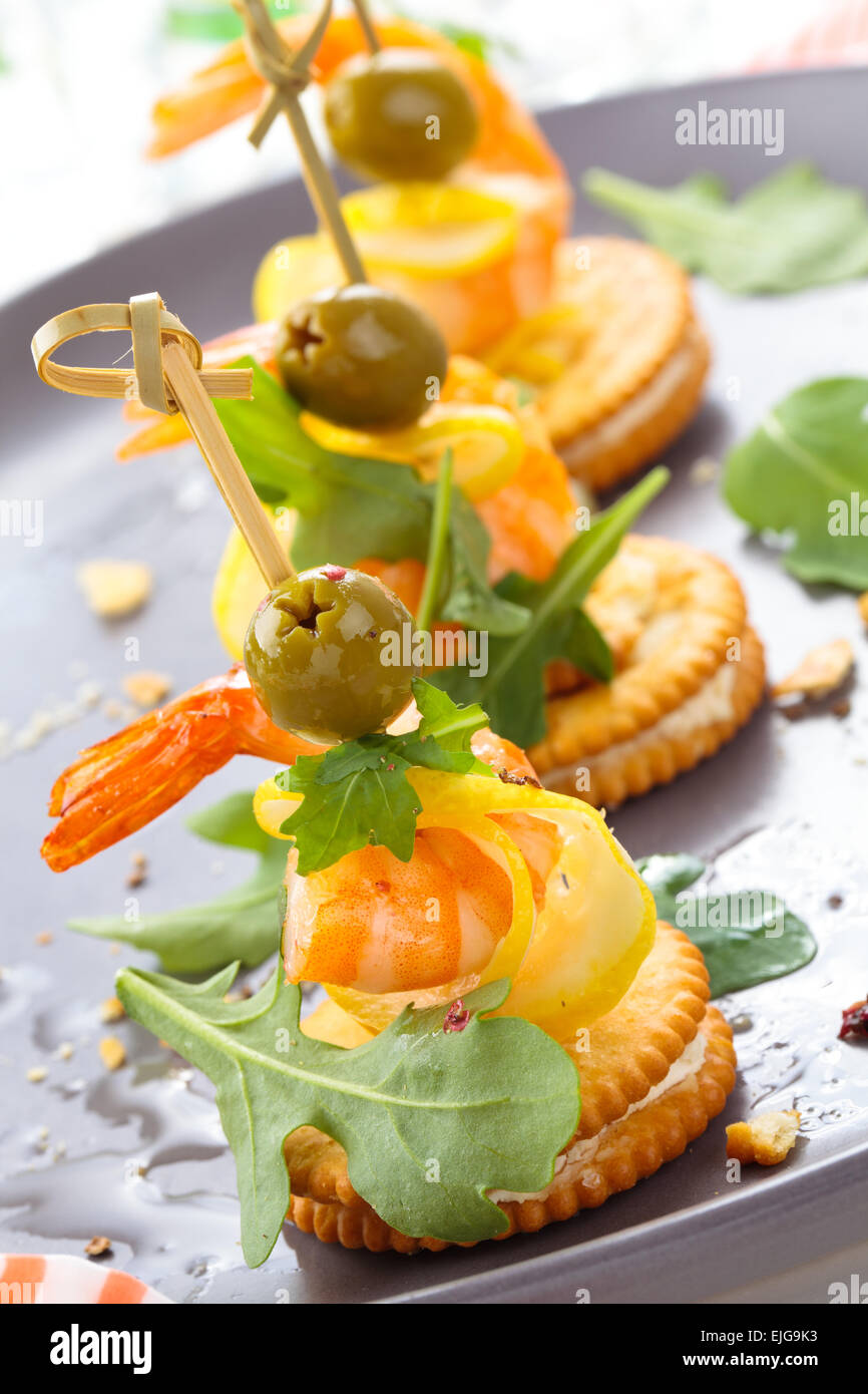 Rye canapes hi-res stock photography and images - Alamy