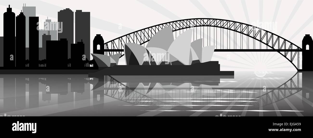Vector Sydney skyline Stock Vector Image & Art - Alamy