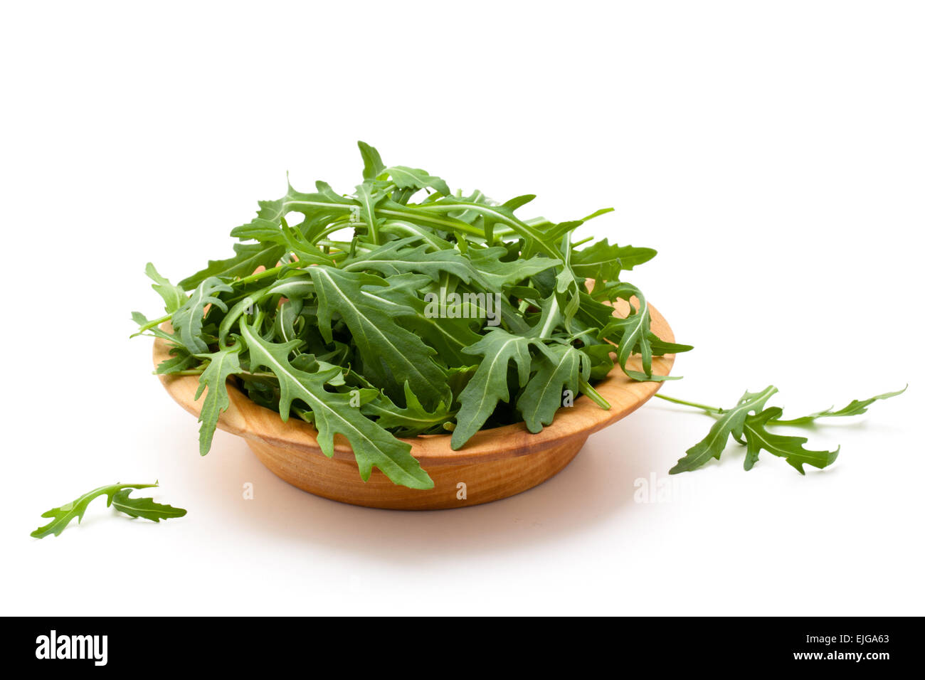 Fresh green rocket salad Cut Out Stock Images & Pictures - Alamy