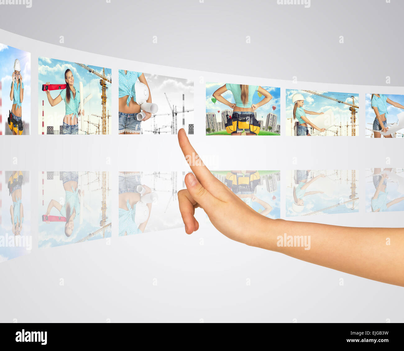 Hand screens hi-res stock photography and images - Alamy