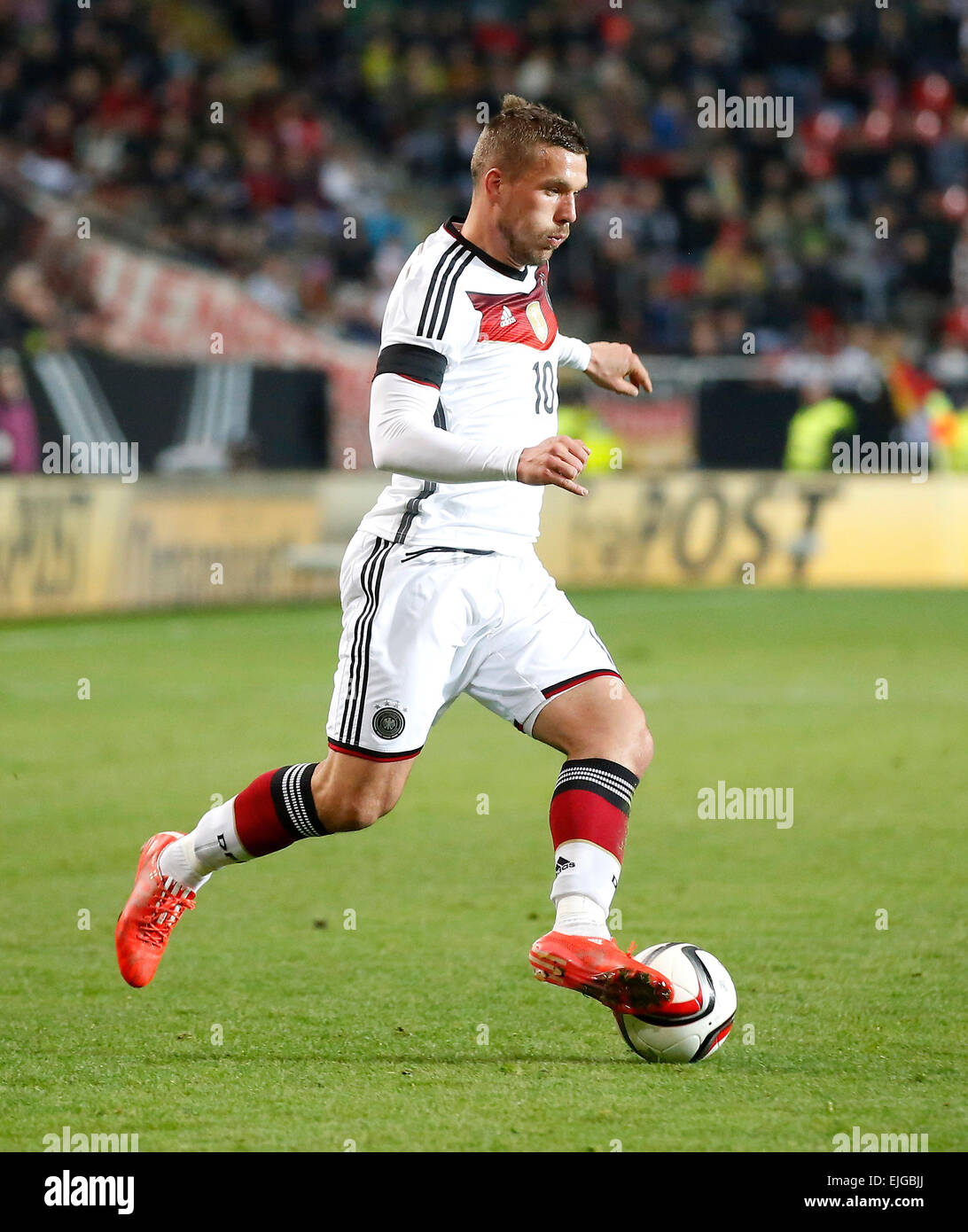 Germany's Lukas Podolski (Inter Mailand) during the friendly match ...