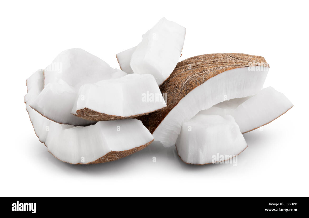 Coconut pieces hi-res stock photography and images - Alamy
