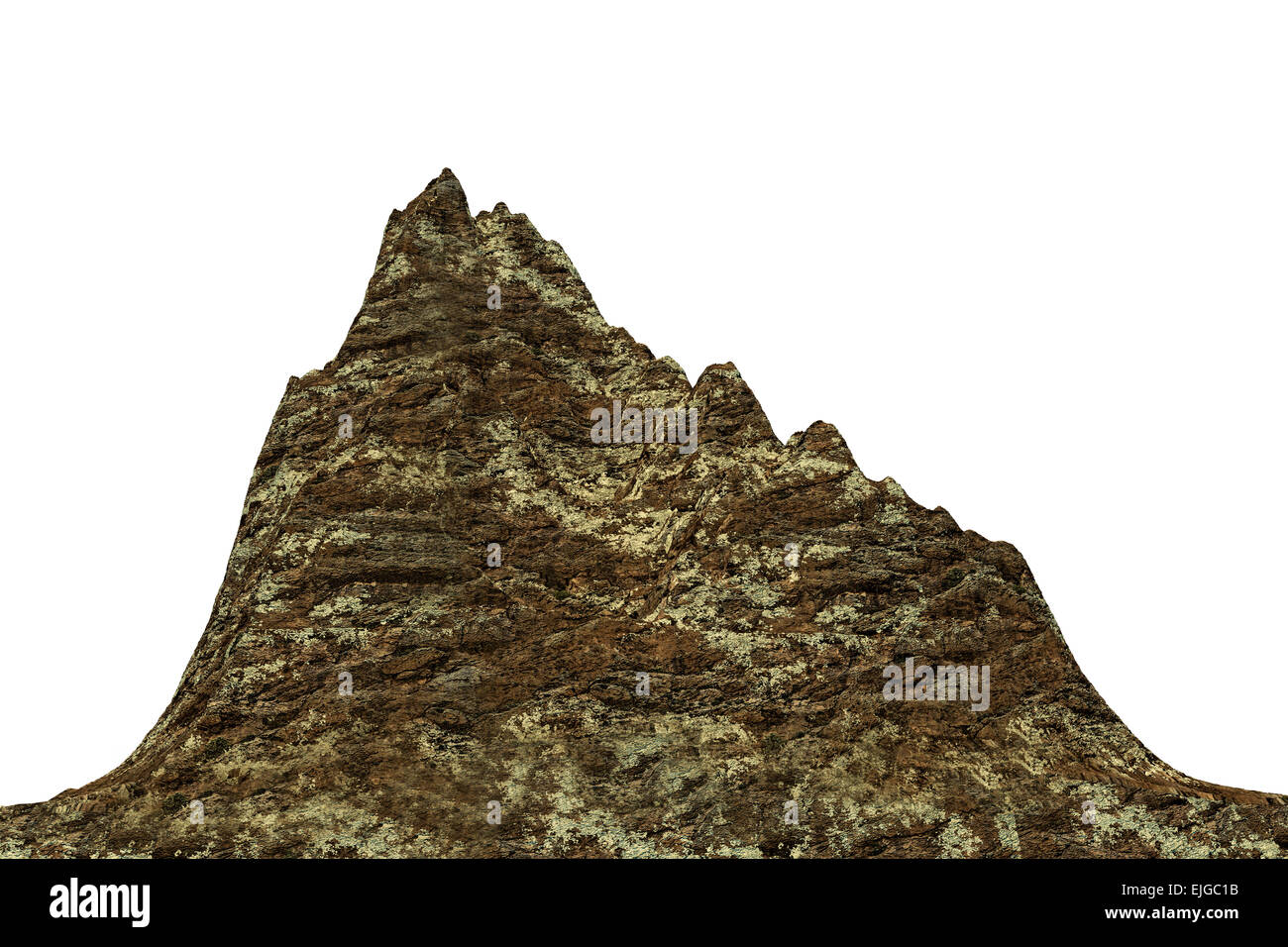 mountain pick isolated on white background Stock Photo - Alamy