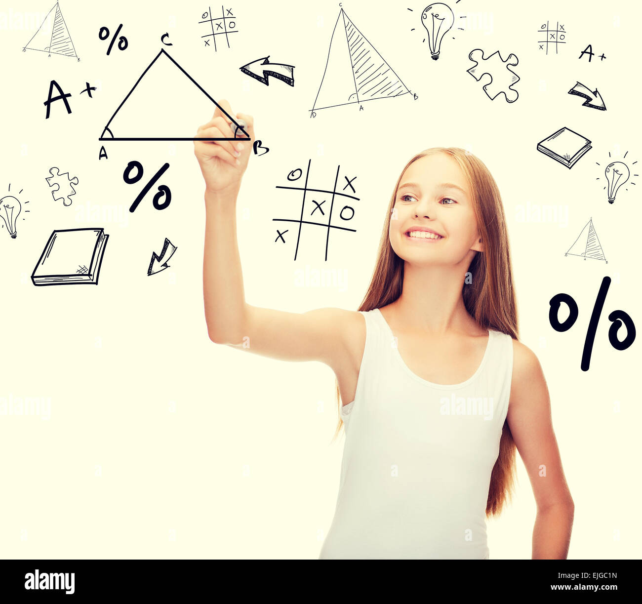 Drawing triangle hi-res stock photography and images - Alamy
