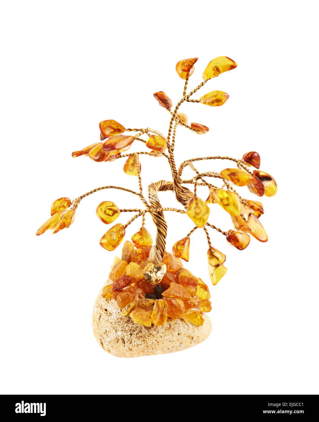 Tree statuette made of amber Stock Photo - Alamy