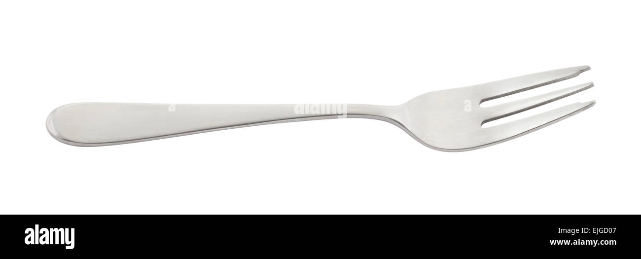 Stainless steel metal fork isolated Stock Photo - Alamy