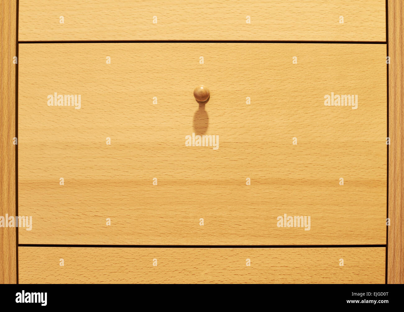 Wooden drawer box with a handle Stock Photo - Alamy