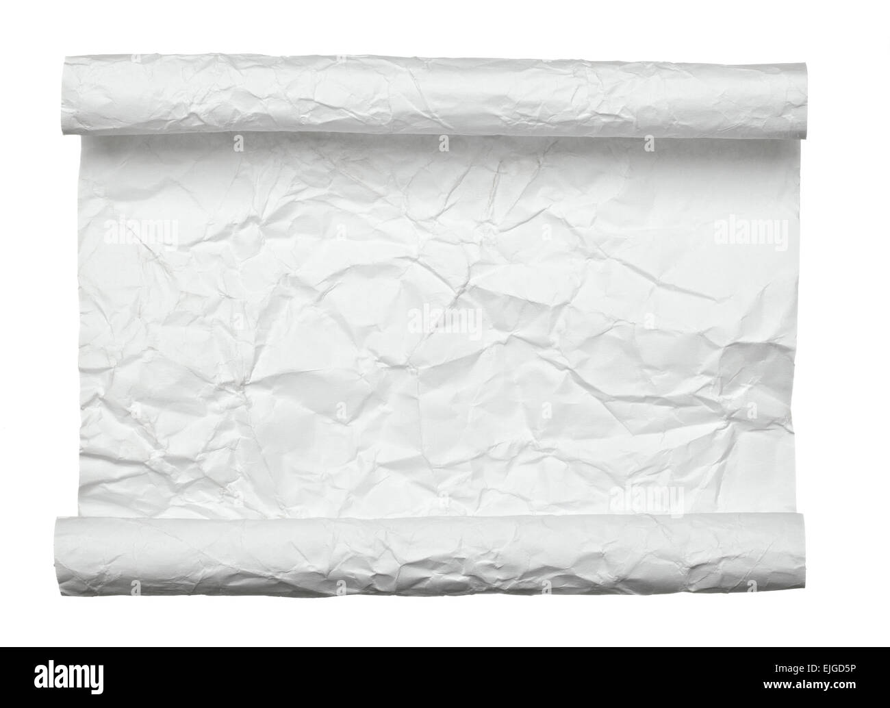 Blank roll fold paper hi-res stock photography and images - Alamy