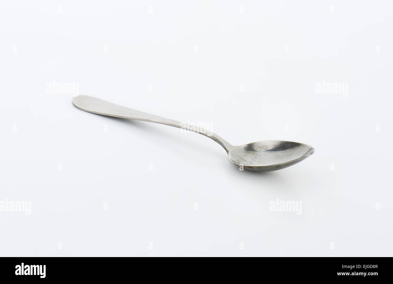 Old metal spoon with deep cup Stock Photo - Alamy