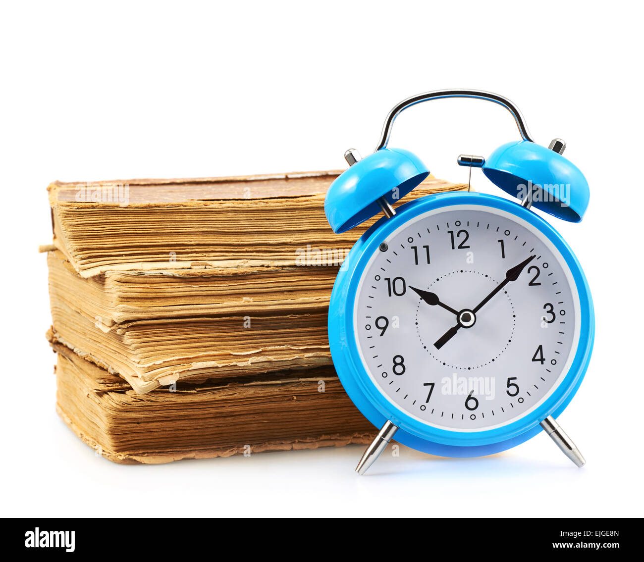 Vintage alarm clock text Cut Out Stock Images & Pictures - Alamy