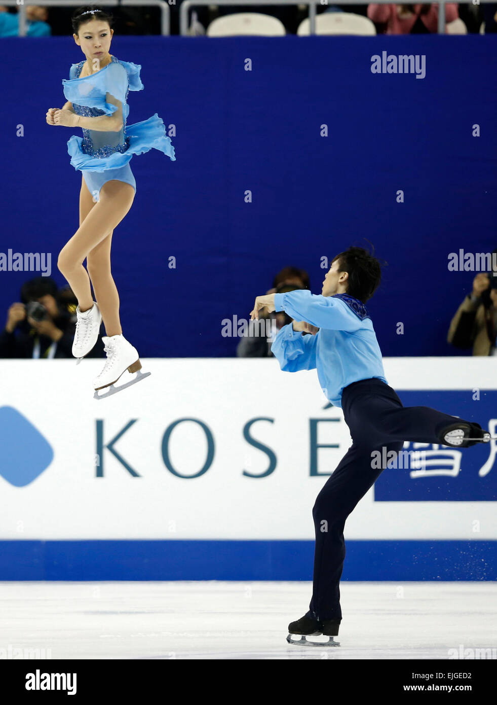 Shanghai, Oriental Sports Center in Shanghai. 26th Mar, 2015. Pang Qing ...