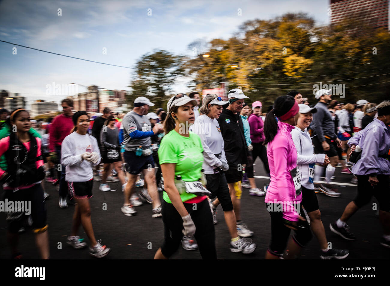 Chicago Marathon runners completed the 2012 Chicago Marathon Stock ...