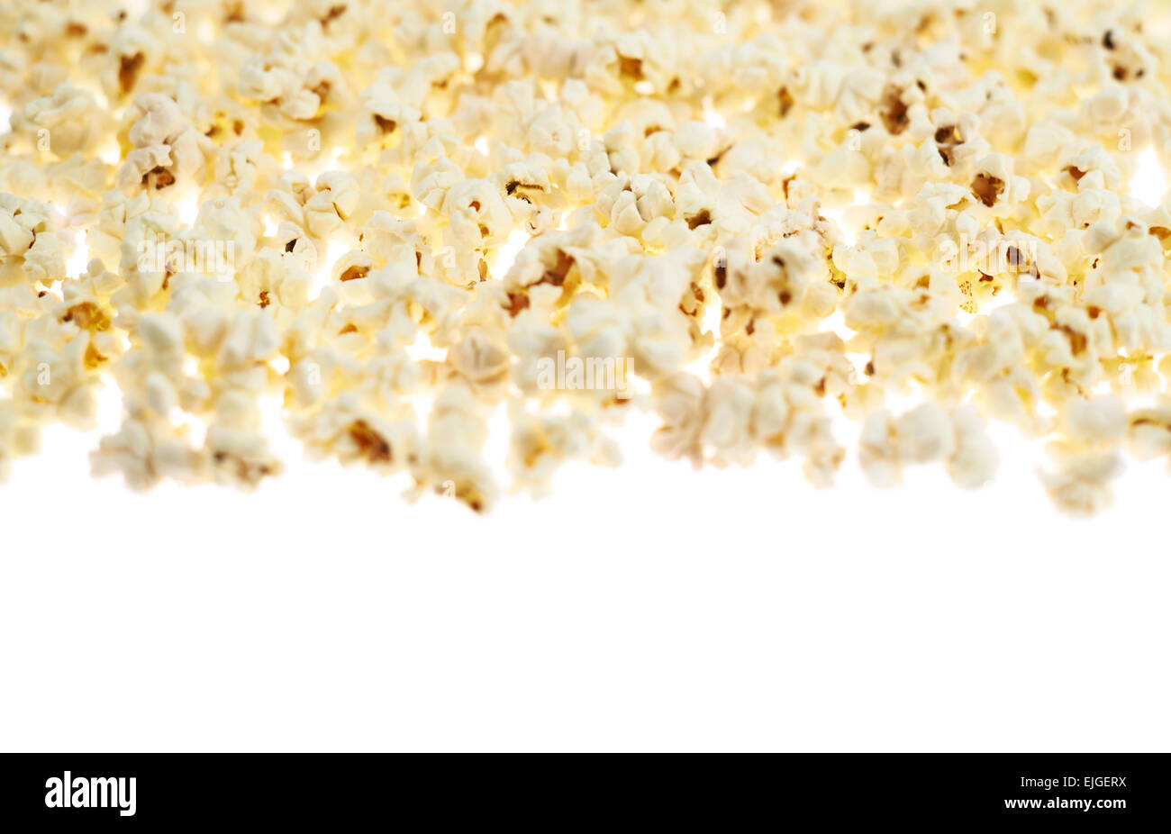 White surface covered with the popcorn Stock Photo - Alamy