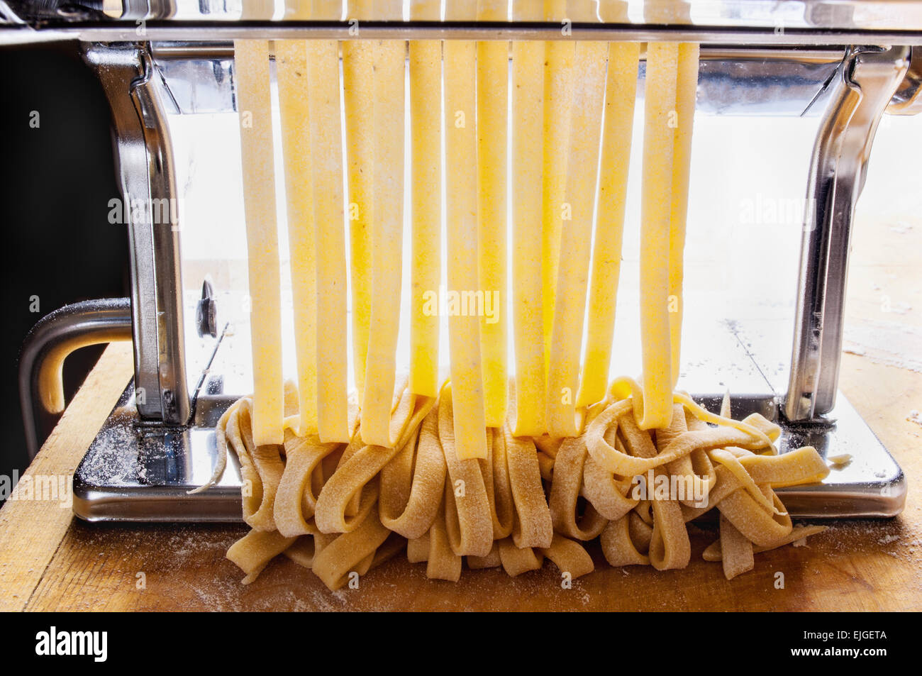 Making pasta wood flour hi-res stock photography and images - Alamy