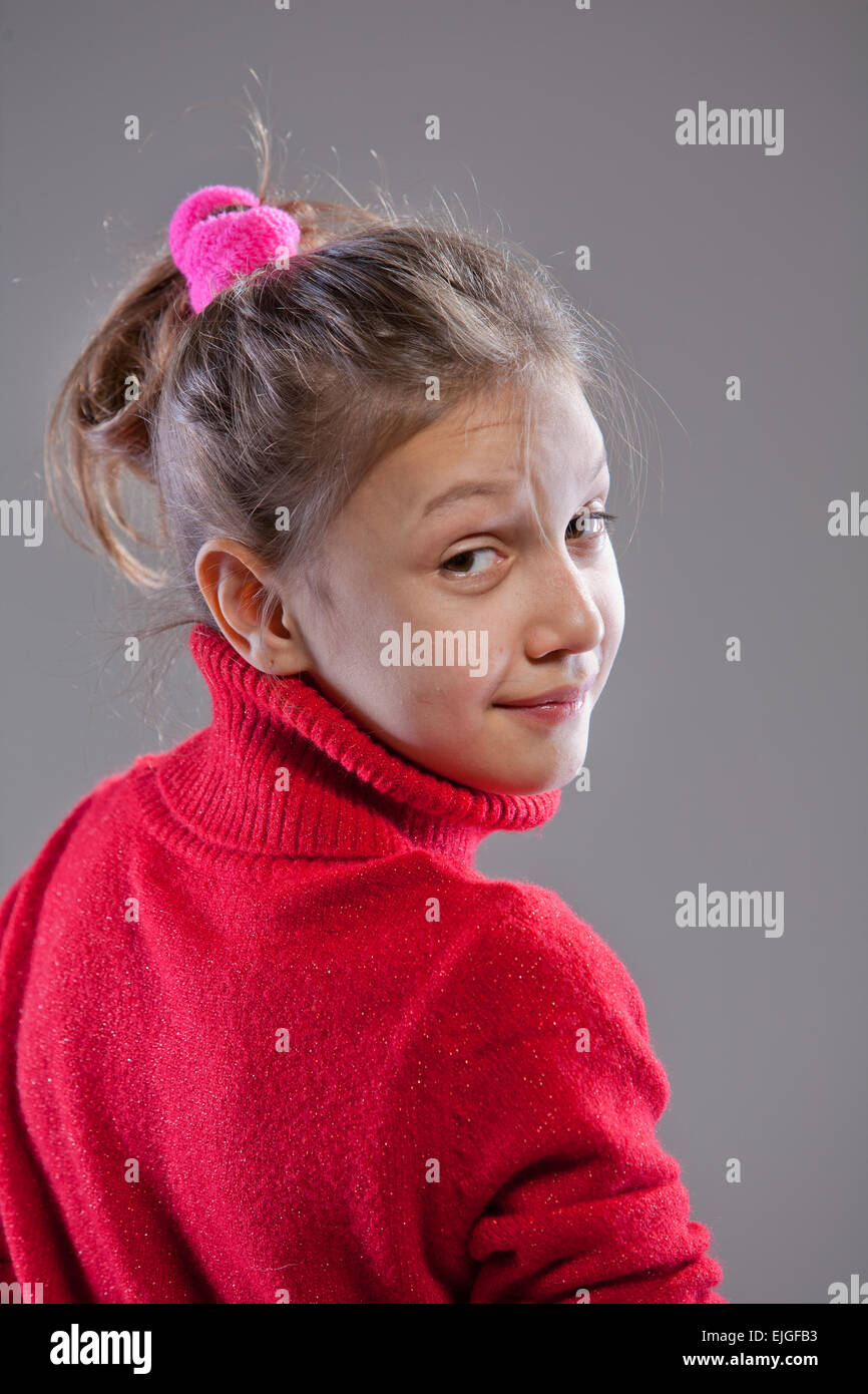 portrait of a happy little girl Stock Photo - Alamy