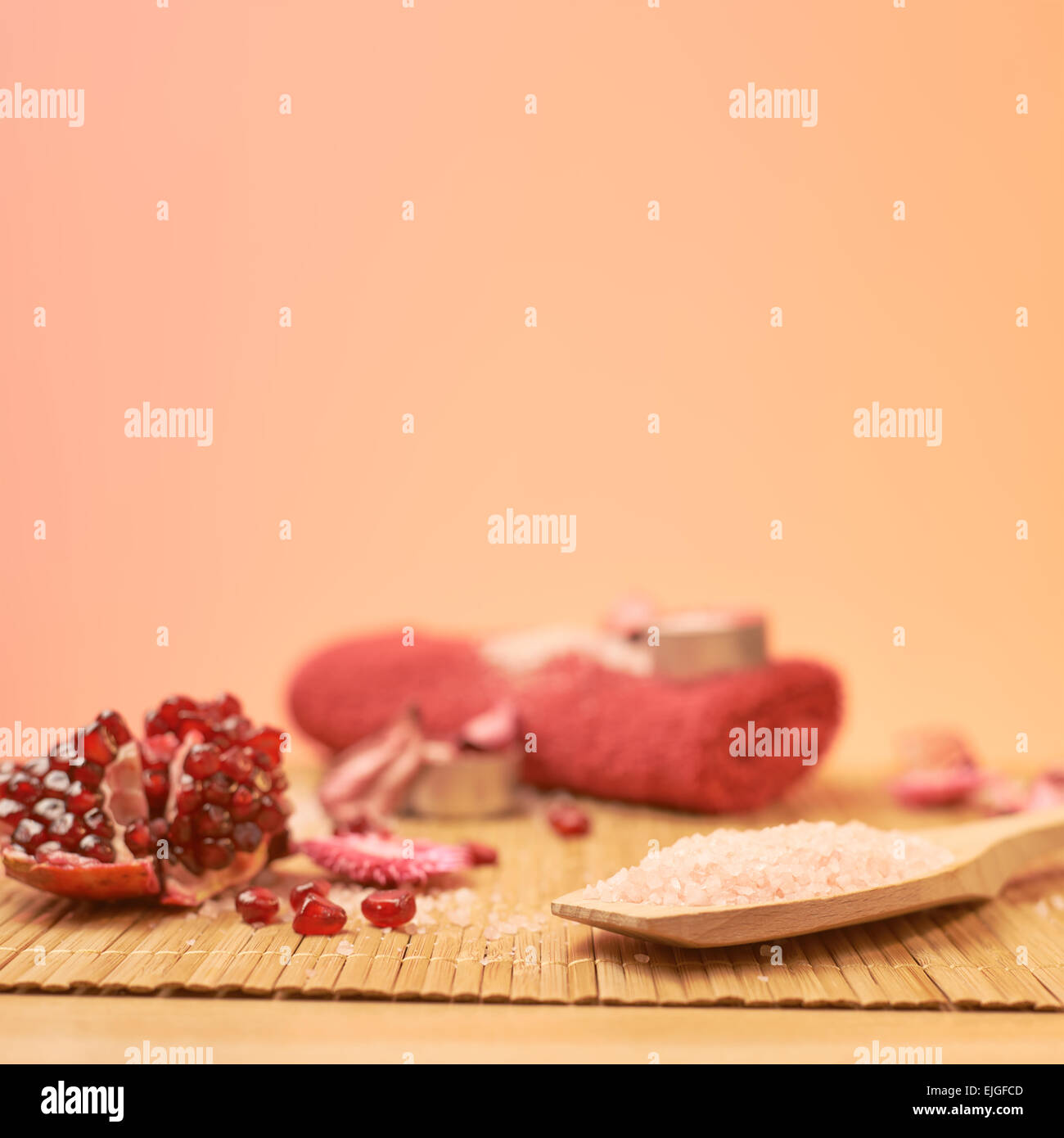 Pomegranate and aromatic salt Stock Photo - Alamy