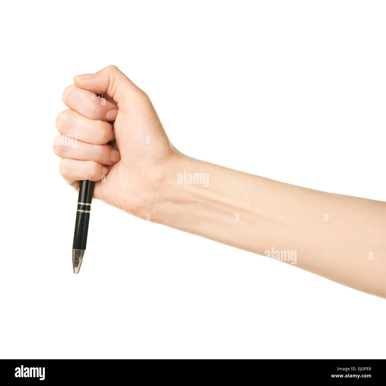 Female caucasian hand holding pen Stock Photo - Alamy