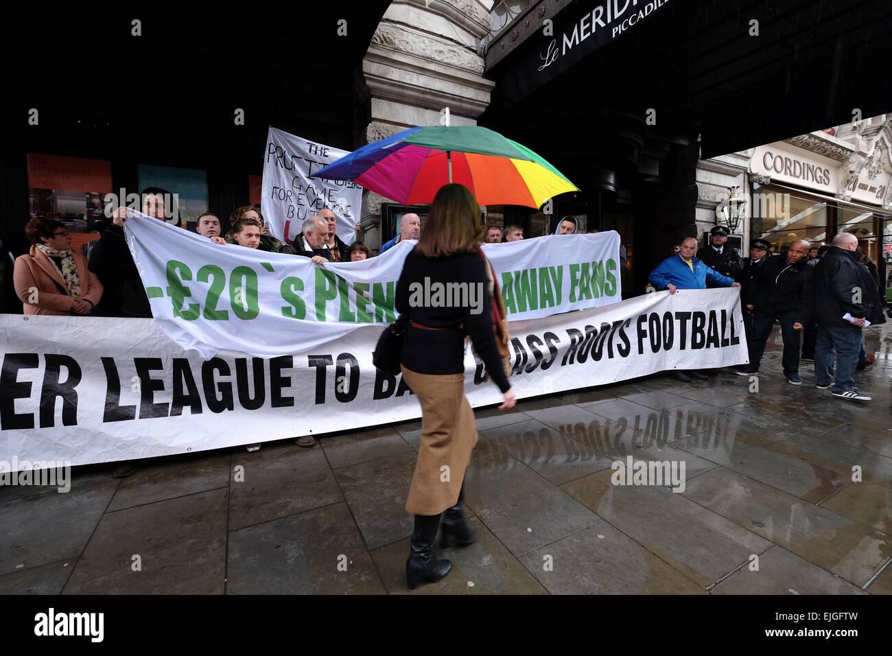 Football ticket price protest hi-res stock photography and images - Alamy